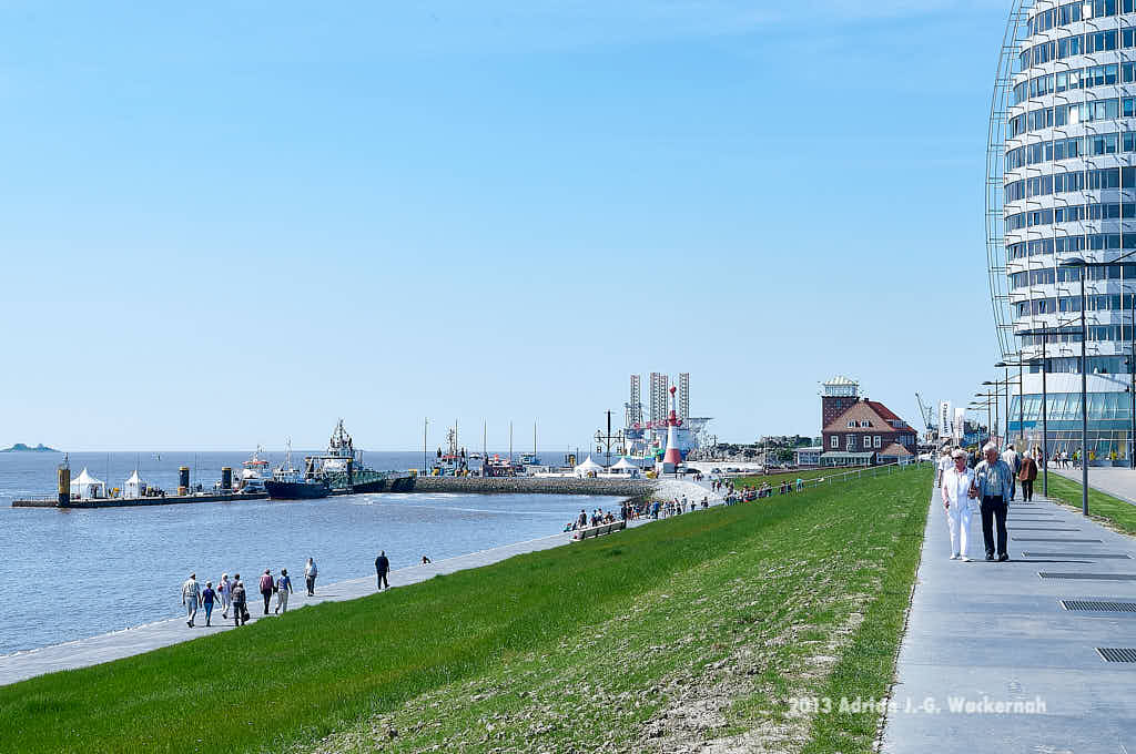 Wandbild Bremerhaven Deich – Atelier An der Mühle