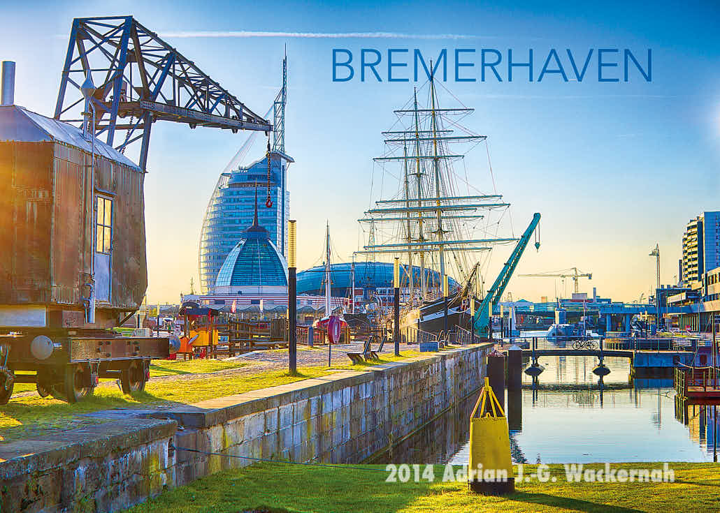Postkarte Bremerhaven Alter Hafen – Atelier An der Mühle
